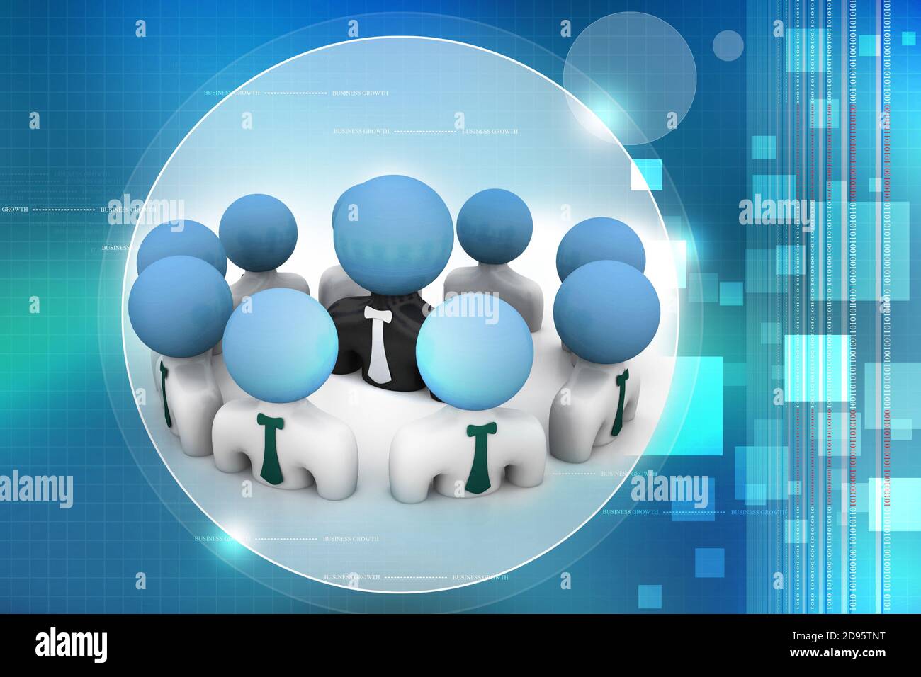Business group with leader Stock Photo - Alamy