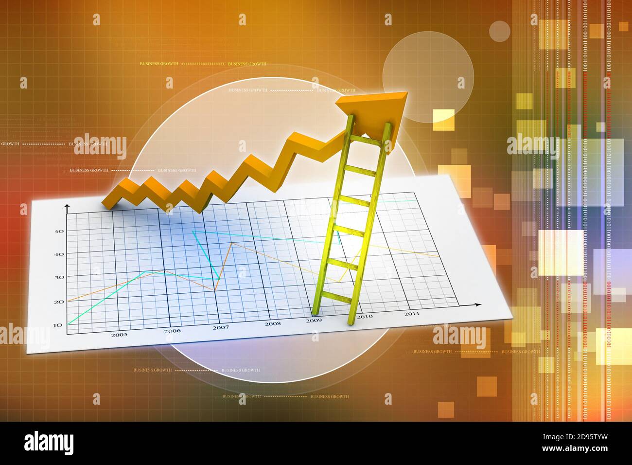 Ladder of success Stock Photo - Alamy