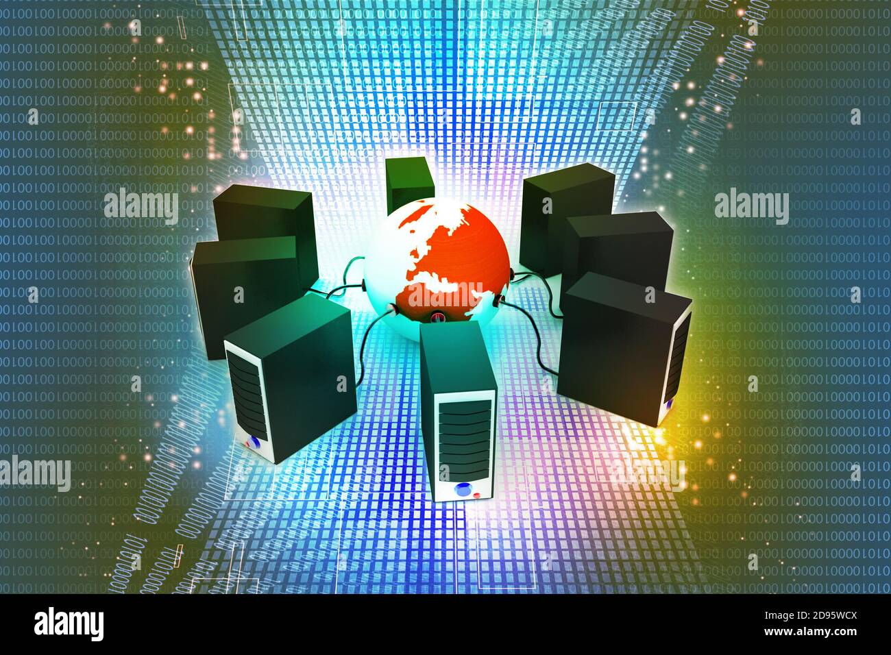Global computer network Stock Photo - Alamy