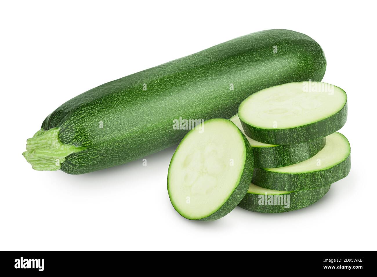 Fresh whole zucchini isolated on white background with clipping path ...