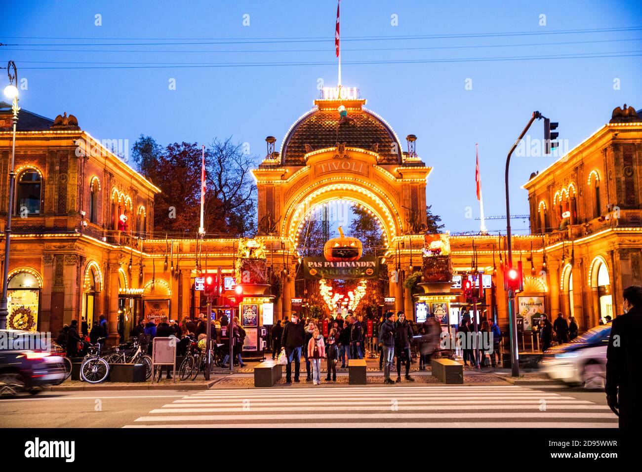 Copenhagen, Denmark. 17th, October 2020. The popular amusement park ...