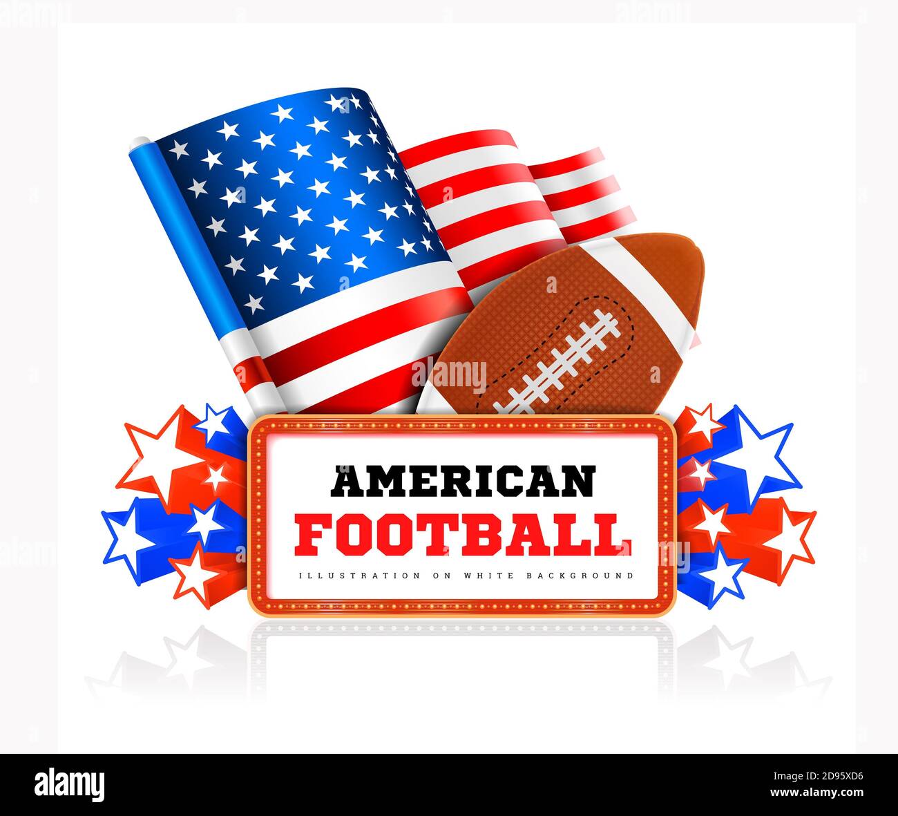 American football flag hi-res stock photography and images - Alamy
