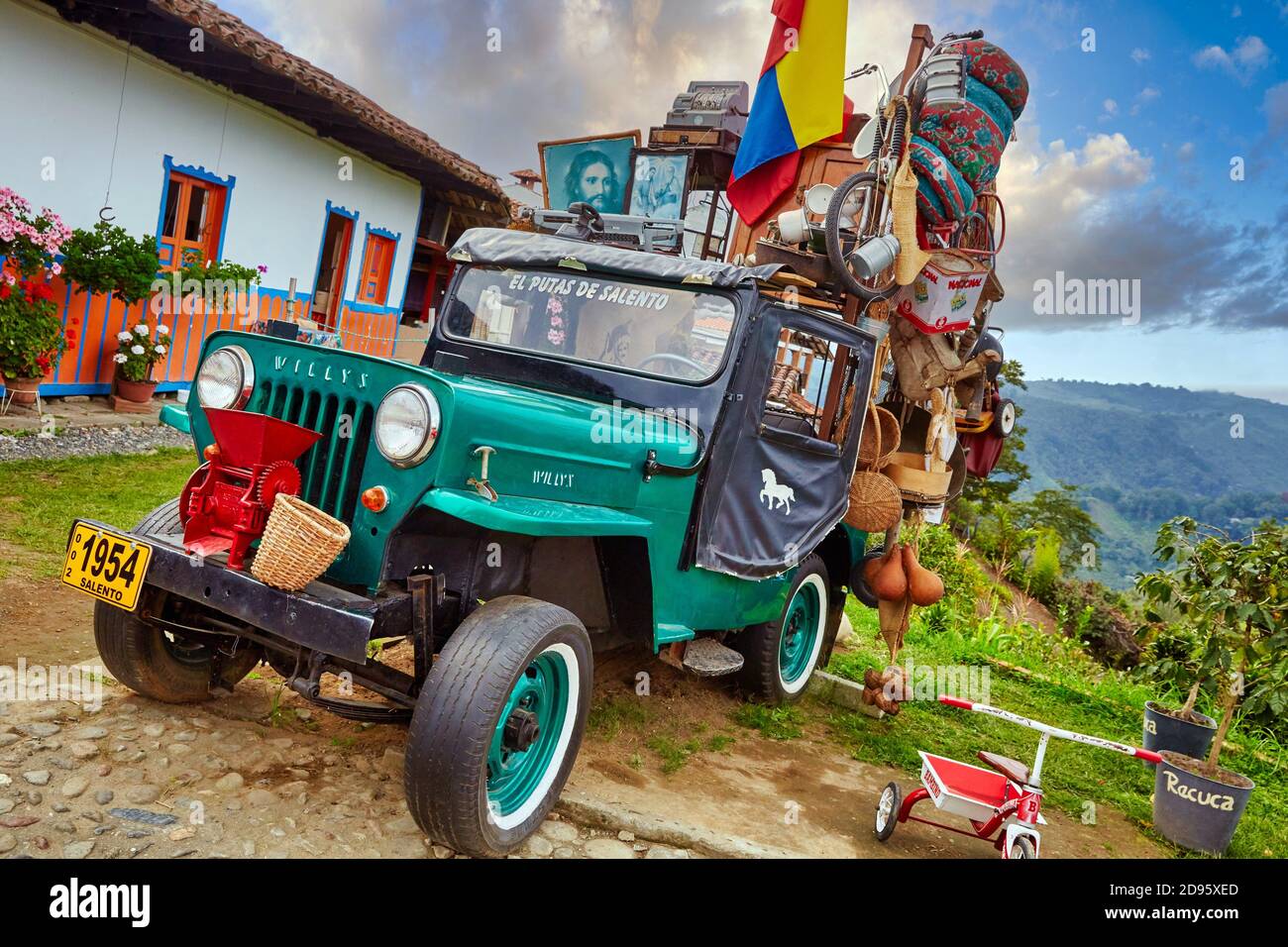 Jeep Willys Salento Quindio Colombia High Resolution Stock Photography ...