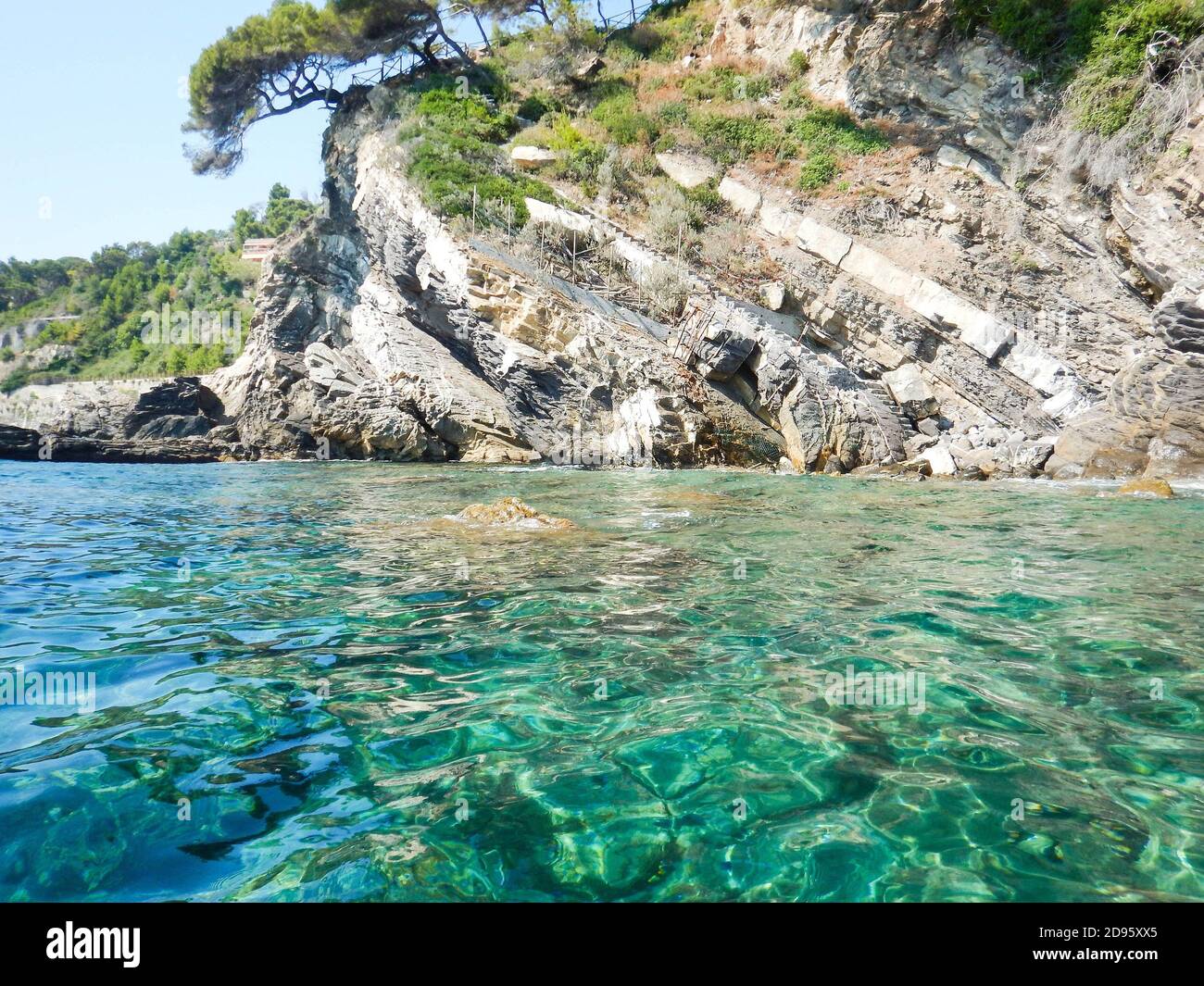 Unique and spectacular Italian cliffs rare view Stock Photo - Alamy