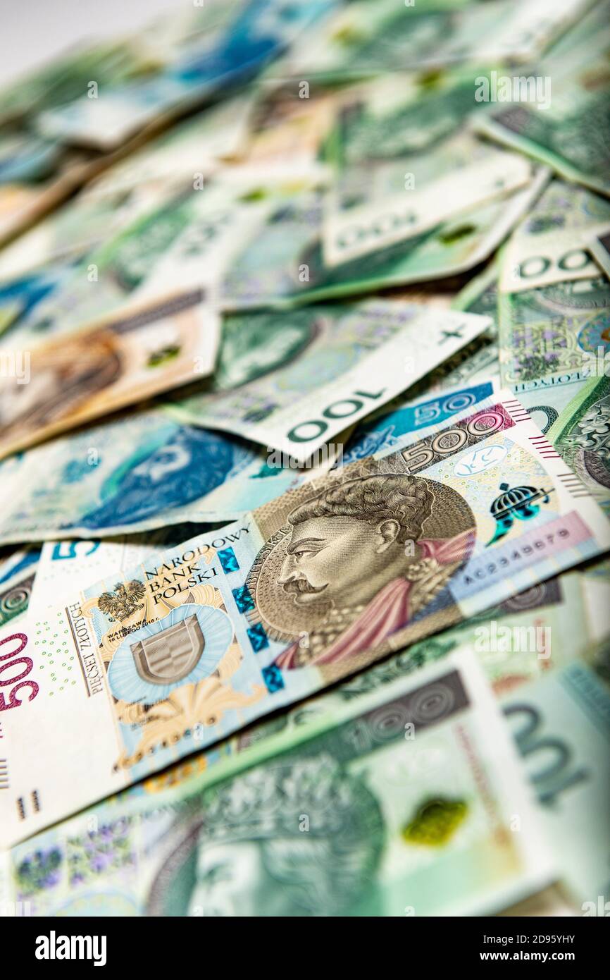 Polish 500 zloty banknotes hi-res stock photography and images - Alamy