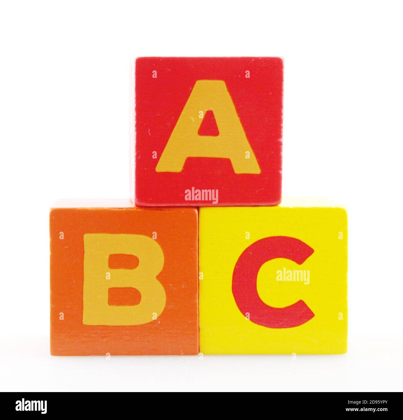 Child playing abc blocks Cut Out Stock Images & Pictures - Alamy