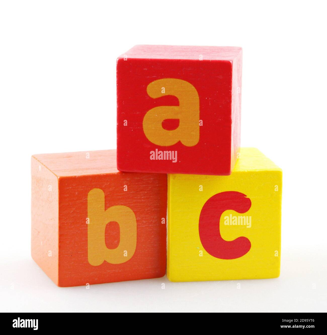 Wooden Alphabet Blocks Against White Background Stock Photo - Alamy