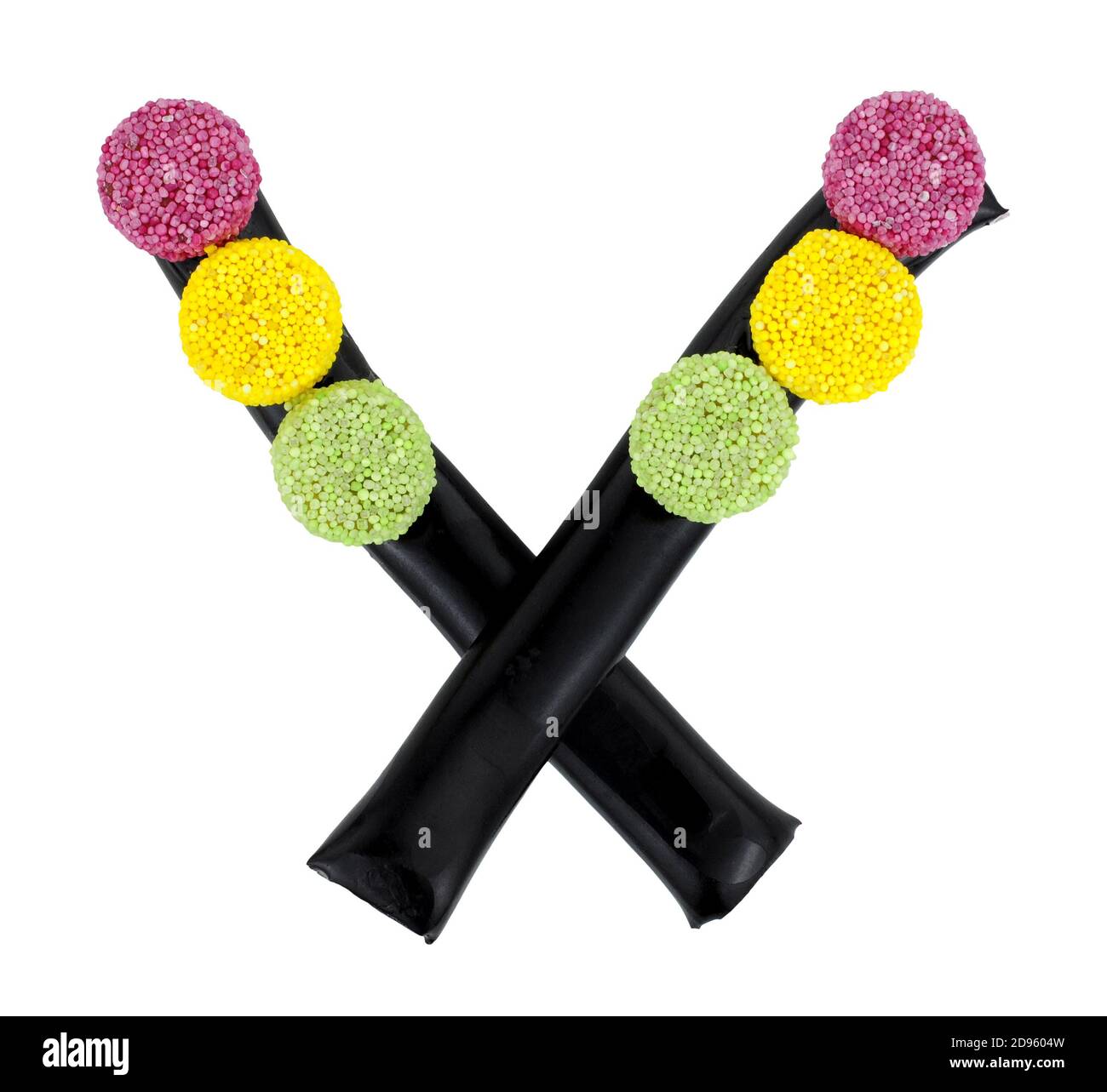 Liquorice novelty traffic lights sweets, soft liquorice sticks set with ...