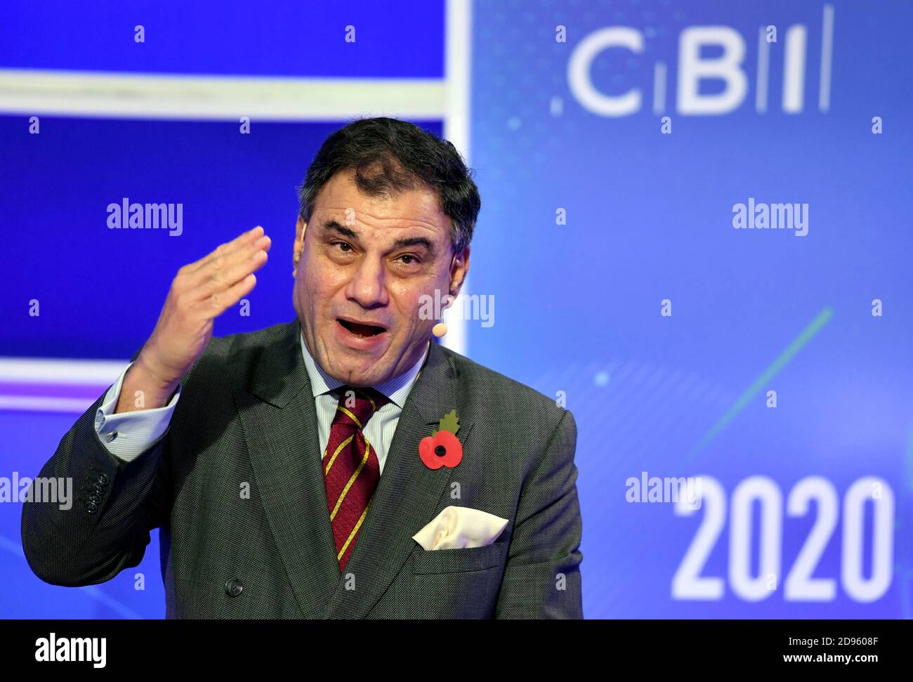 CBI President Lord Karan Bilimoria speaking during the CBI annual ...