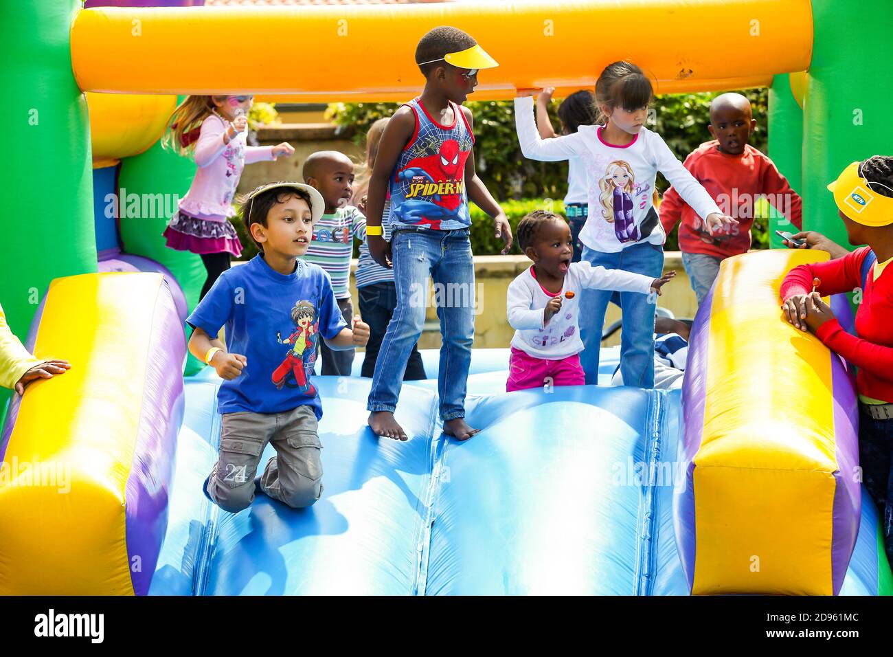 Johannesburg, South Africa - September 22, 2012: Diverse children ...