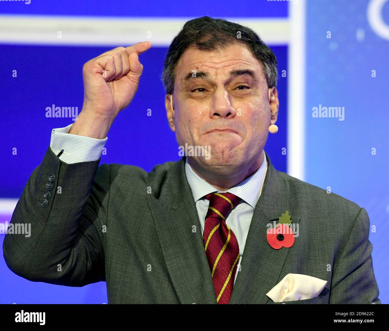 CBI President Lord Karan Bilimoria speaking during the CBI annual ...