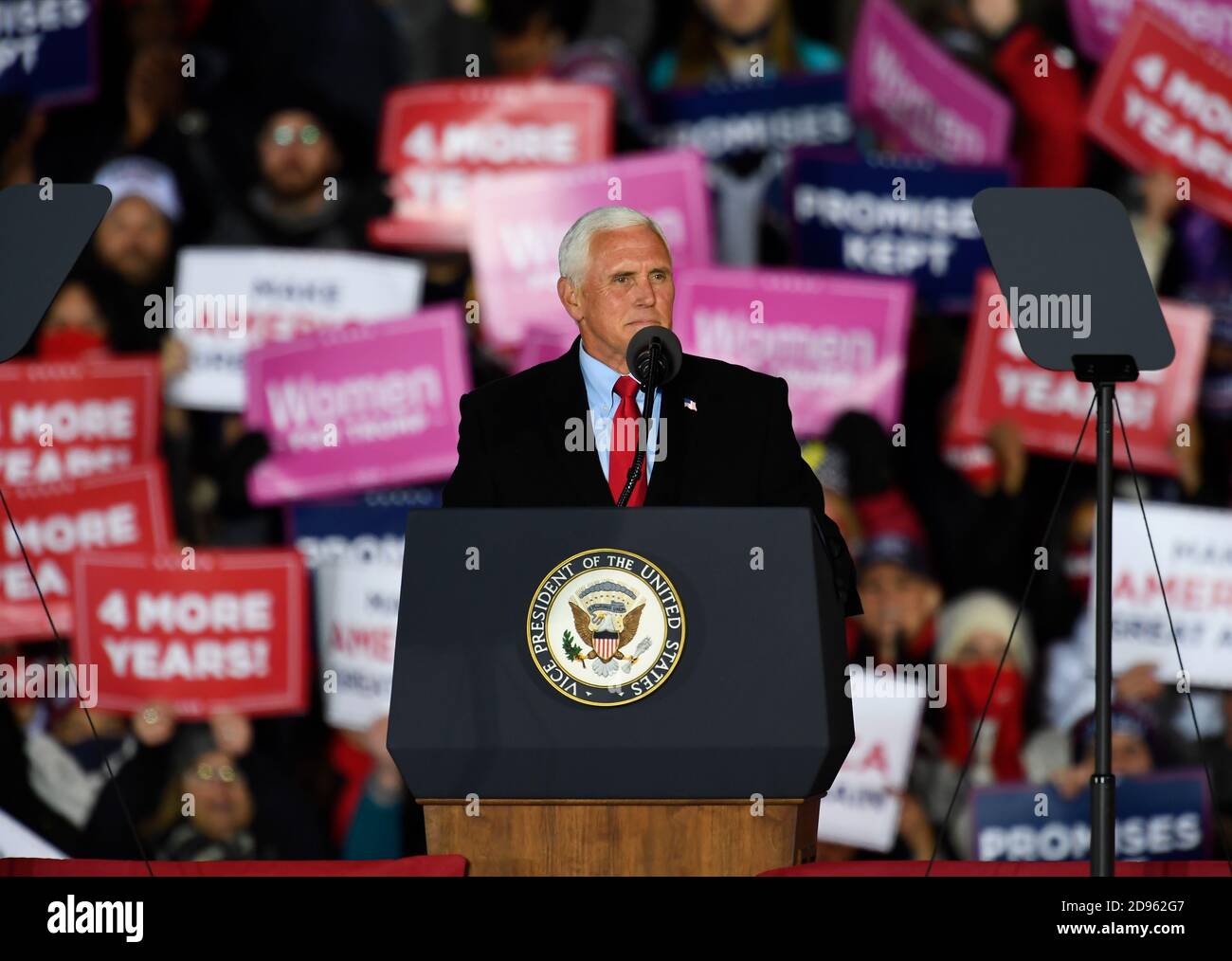 Grand Rapids, Michigan, USA. 2nd Nov, 2020. Vice President, MIKE PENCE ...