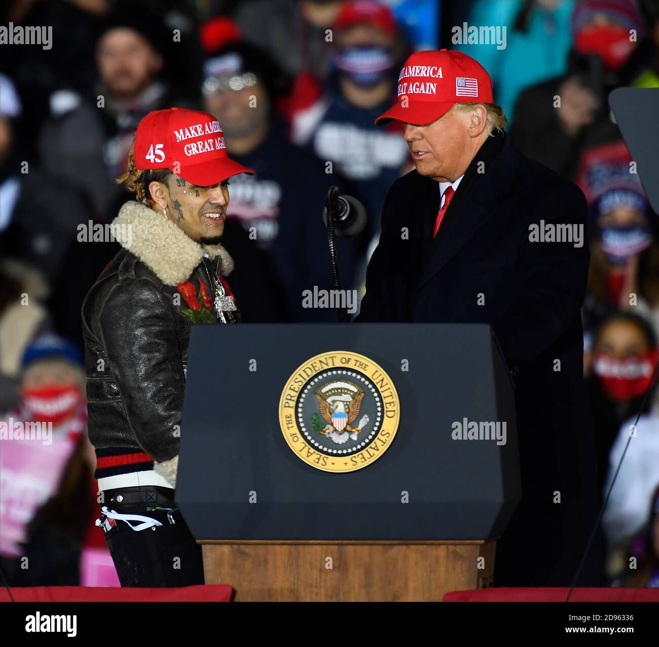 Grand Rapids, Michigan, USA. 3rd Nov, 2020. Rapper LIL PIMP and ...