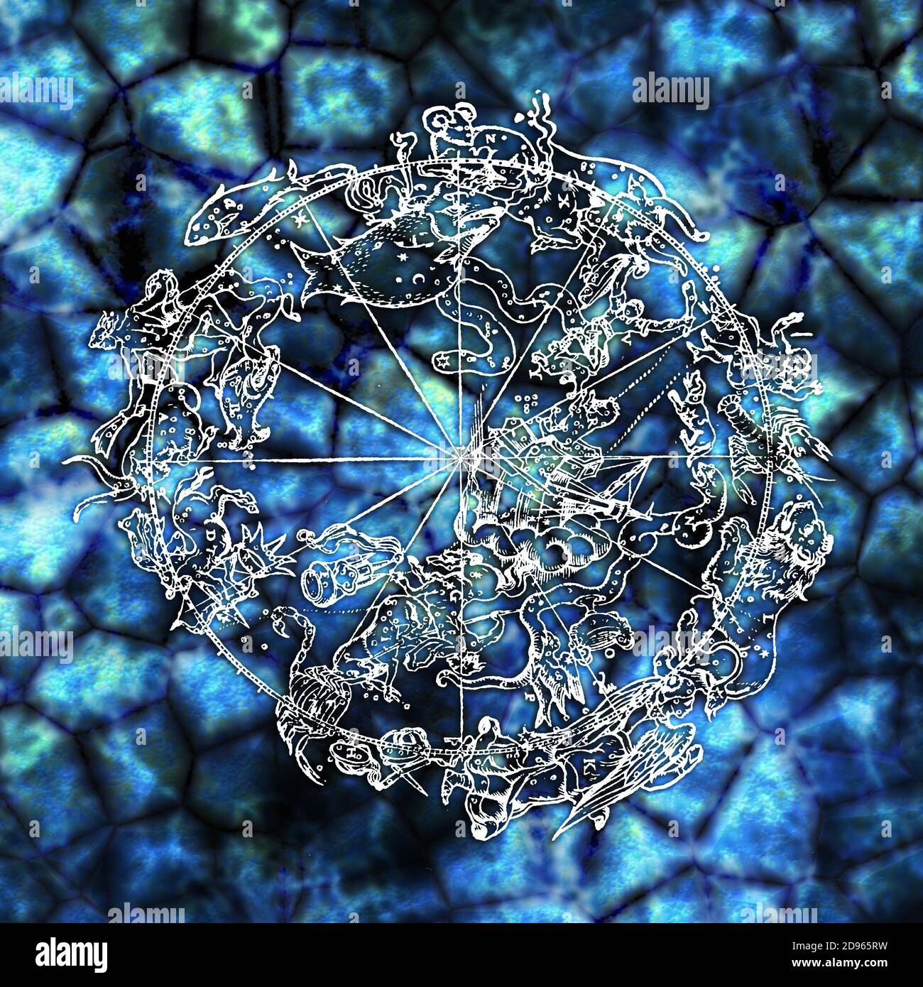 antique astrology symbols of the zodiac Stock Photo - Alamy