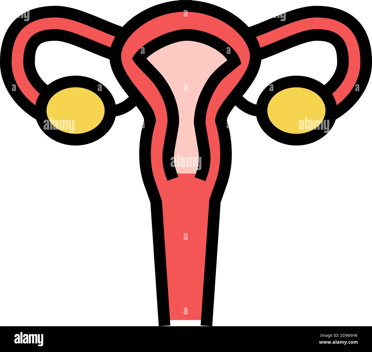 uterus woman organ color icon vector illustration Stock Vector Image ...