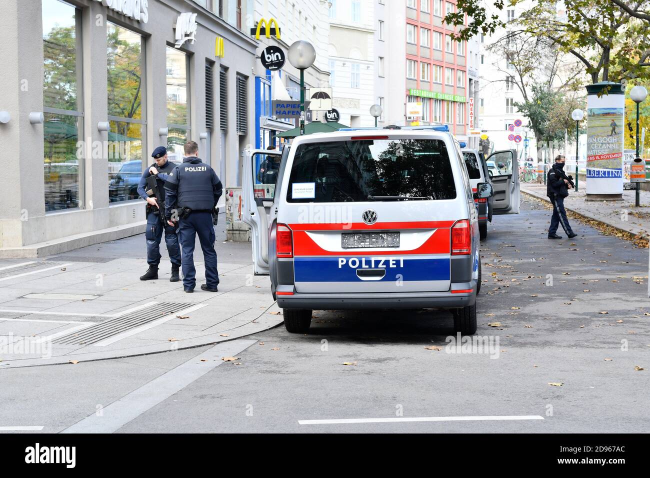 Vienna, Austria. 03rd Nov, 2020. Terrorist attack in Vienna on October ...