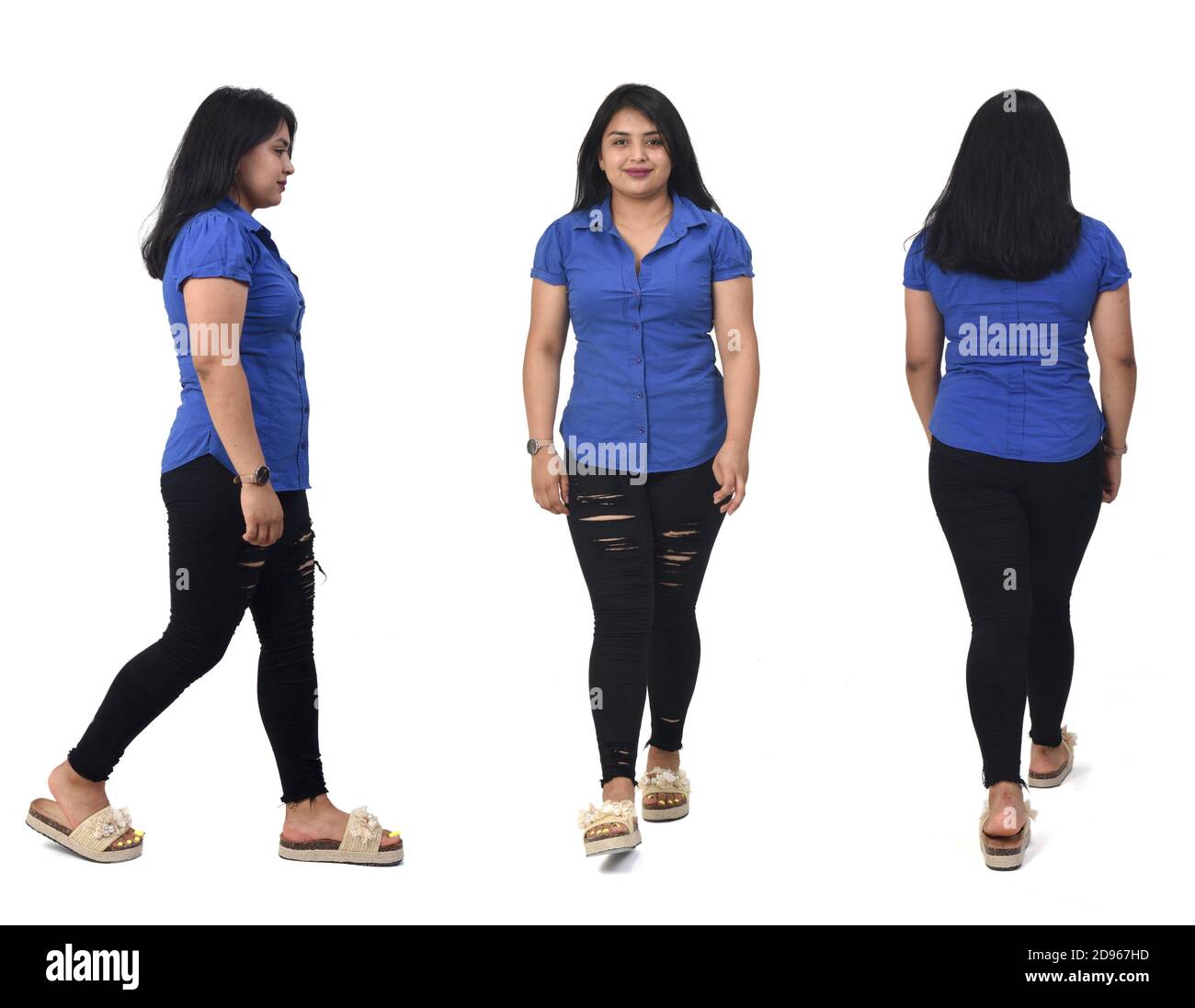 Front back side full body Cut Out Stock Images & Pictures - Alamy
