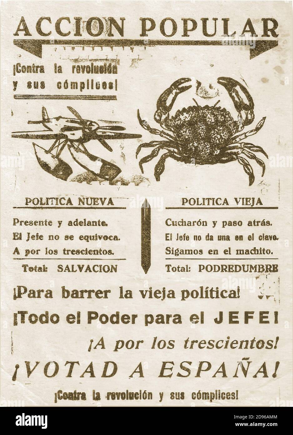 Ceda propaganda poster hi-res stock photography and images - Alamy