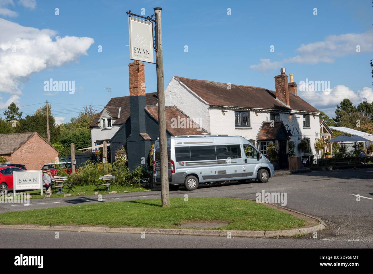 The Swan Inn at Hanley Swan, Malvern, UK Stock Photo - Alamy