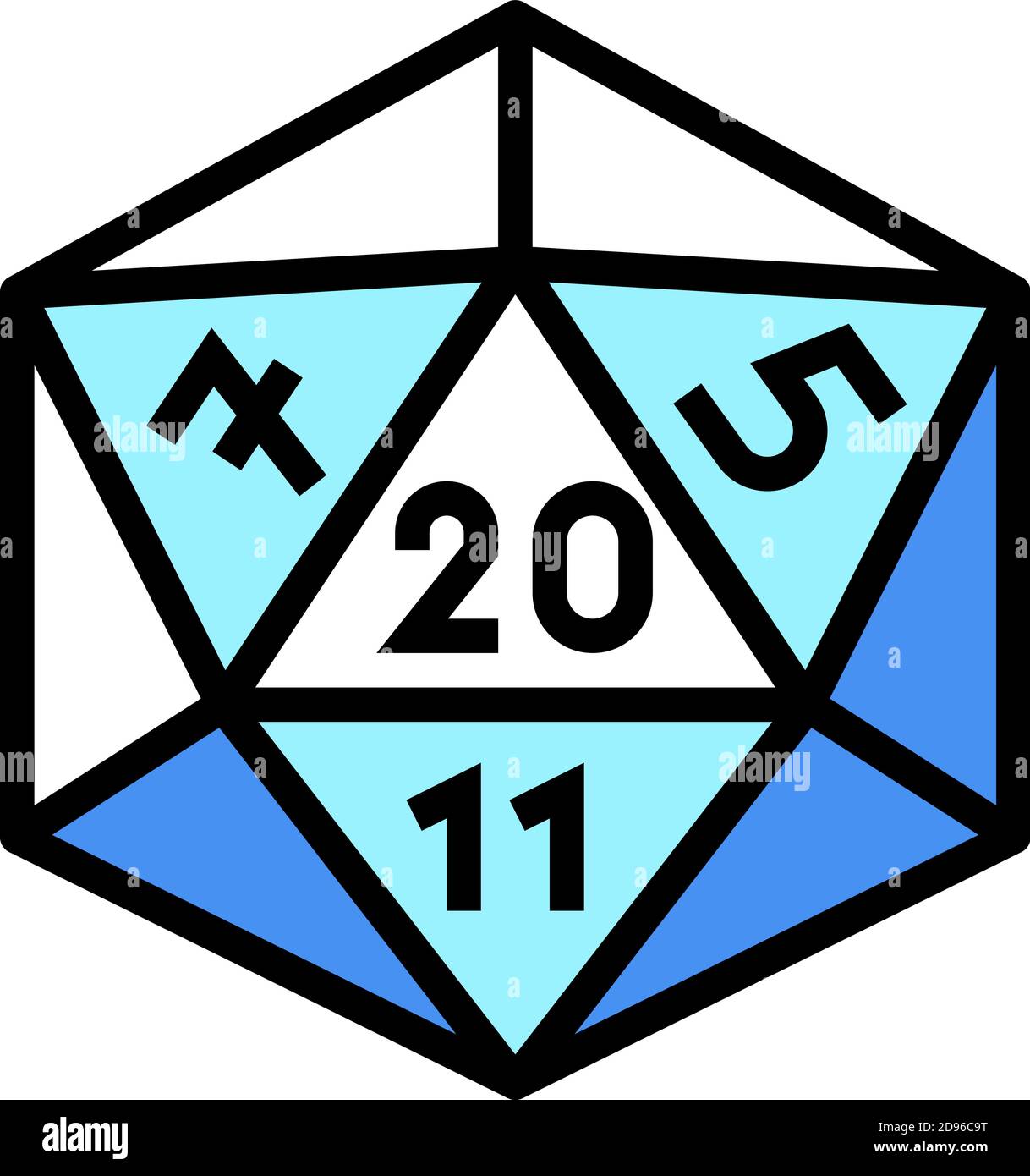 numerology geek color icon vector illustration sign Stock Vector Image ...