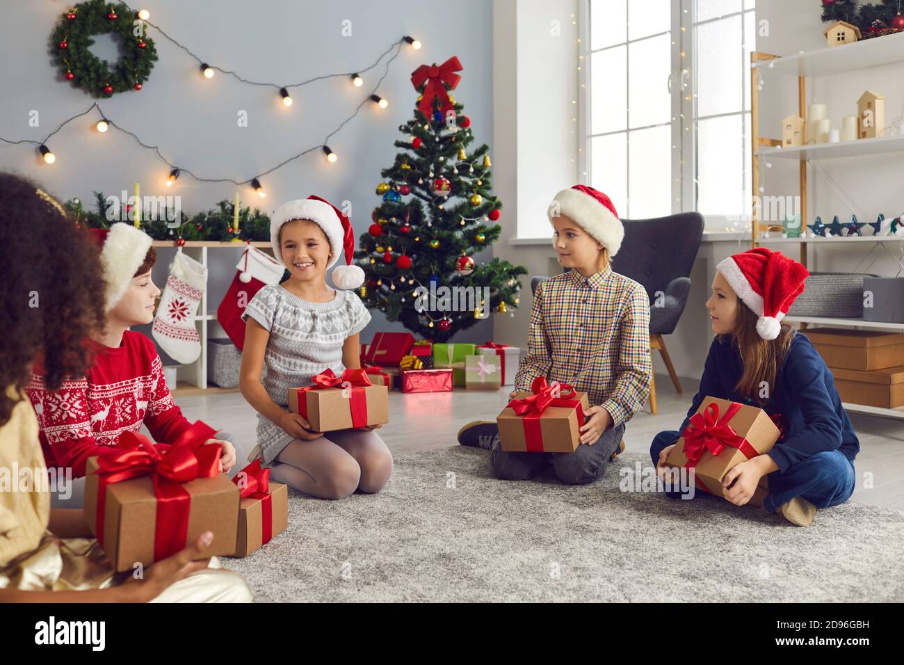 Children Greeting Each Other High Resolution Stock Photography and ...