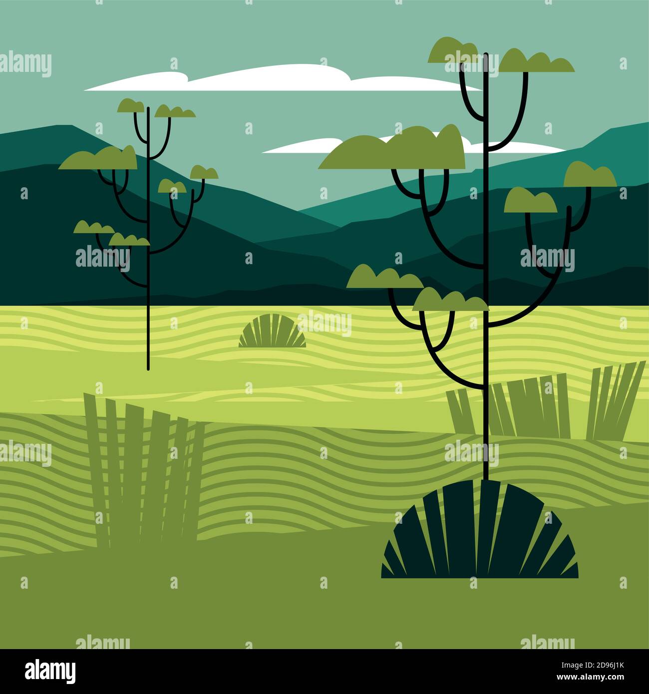 Panorama landcape Stock Vector Images - Alamy