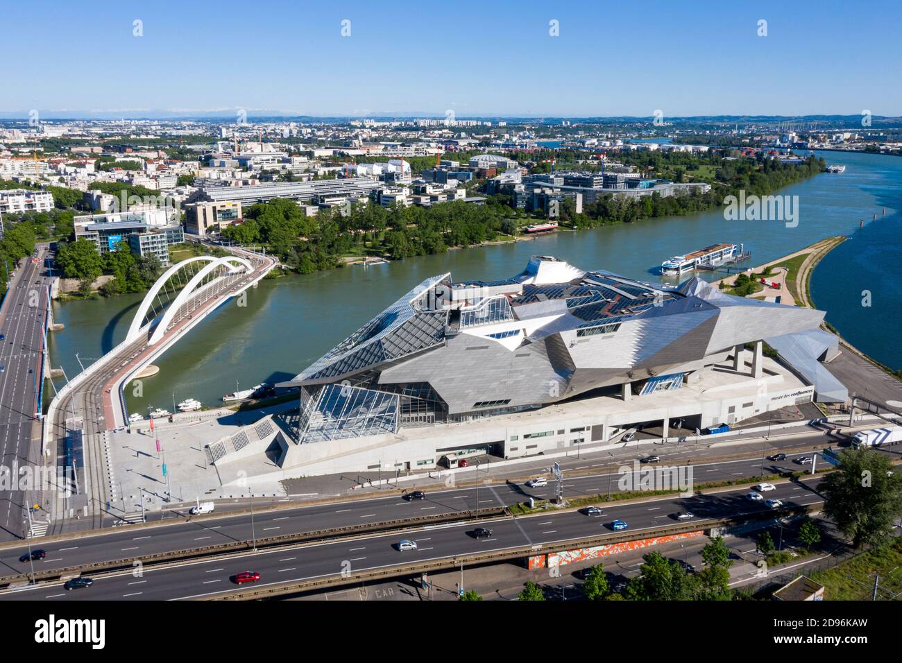 Lyon (central-eastern France), district of La Confluence, on the ...