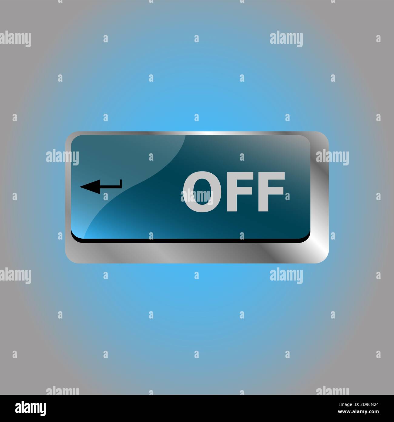 off word on computer or laptop keyboard button Stock Photo - Alamy