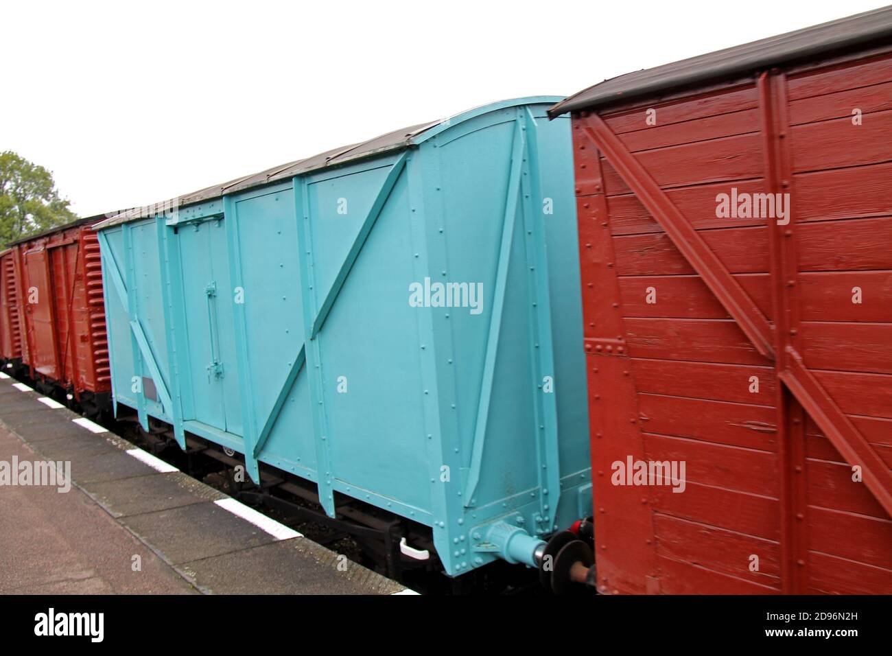 Vintage freight wagons hi-res stock photography and images - Alamy