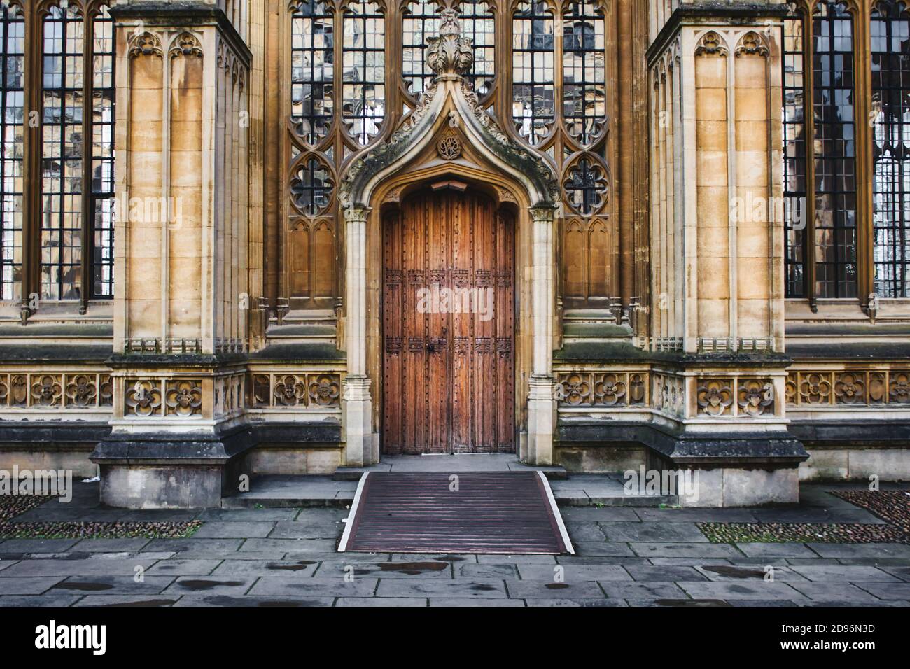 Oxford, UK - March 02 2020: Exterior of the Divinity School in Oxford ...