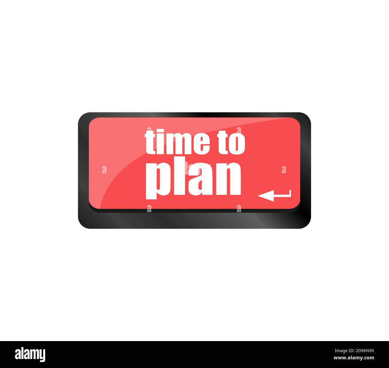 future time to plan concept with key on computer keyboard Stock Photo ...