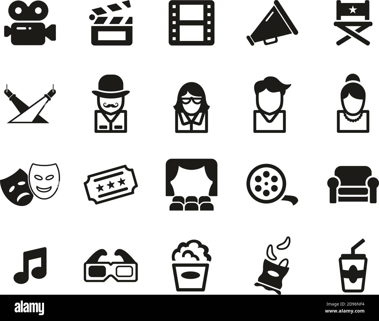 Big screen actor Stock Vector Images - Alamy