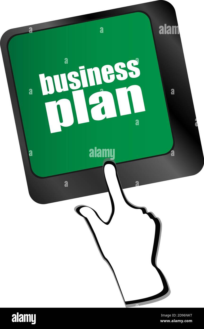 business plan button on computer keyboard key Stock Photo - Alamy