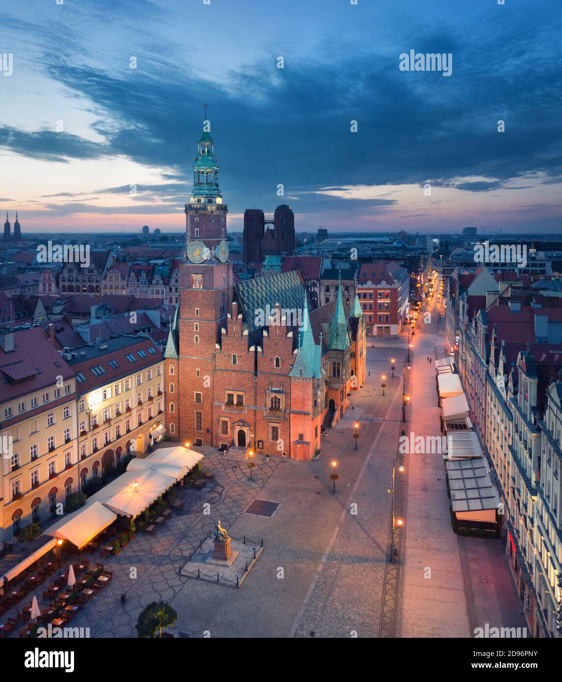 Wroclaw town hall clock tower hi-res stock photography and images - Alamy