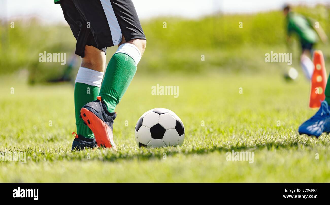 Soccer football player legs stadium hi-res stock photography and images ...