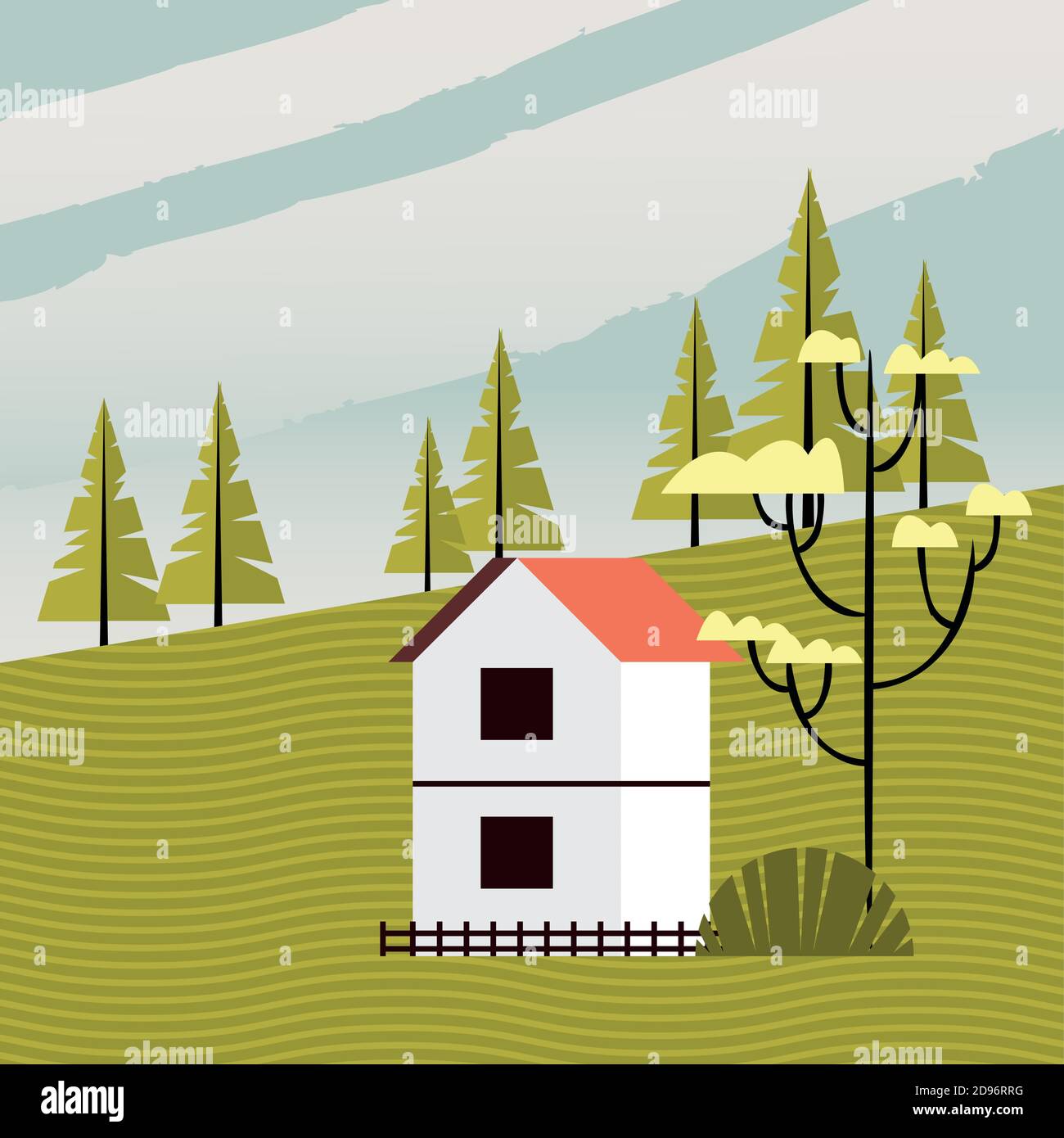 Panorama landcape Stock Vector Images - Alamy