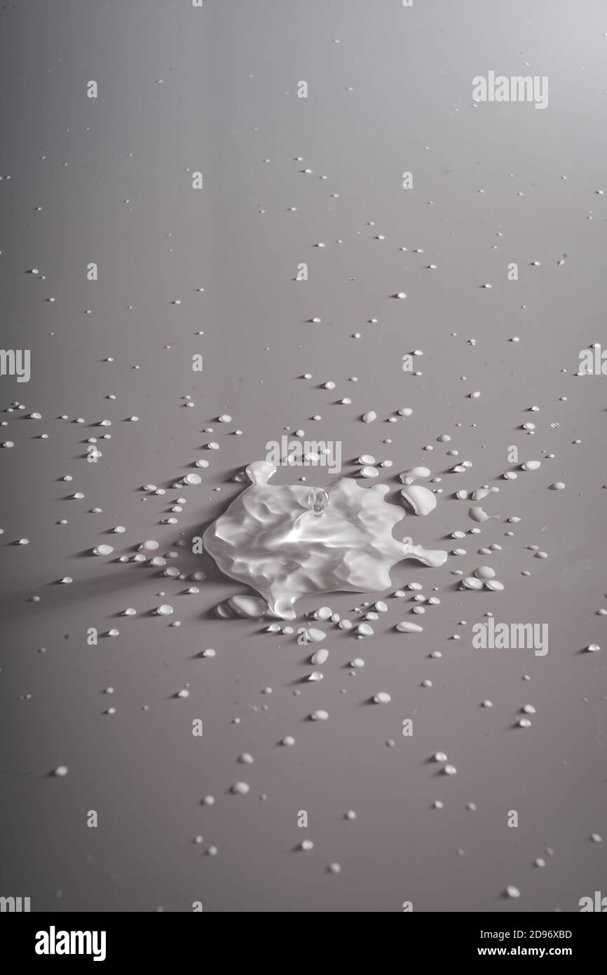 Top view shot of milk spilled on a smooth surface Stock Photo - Alamy