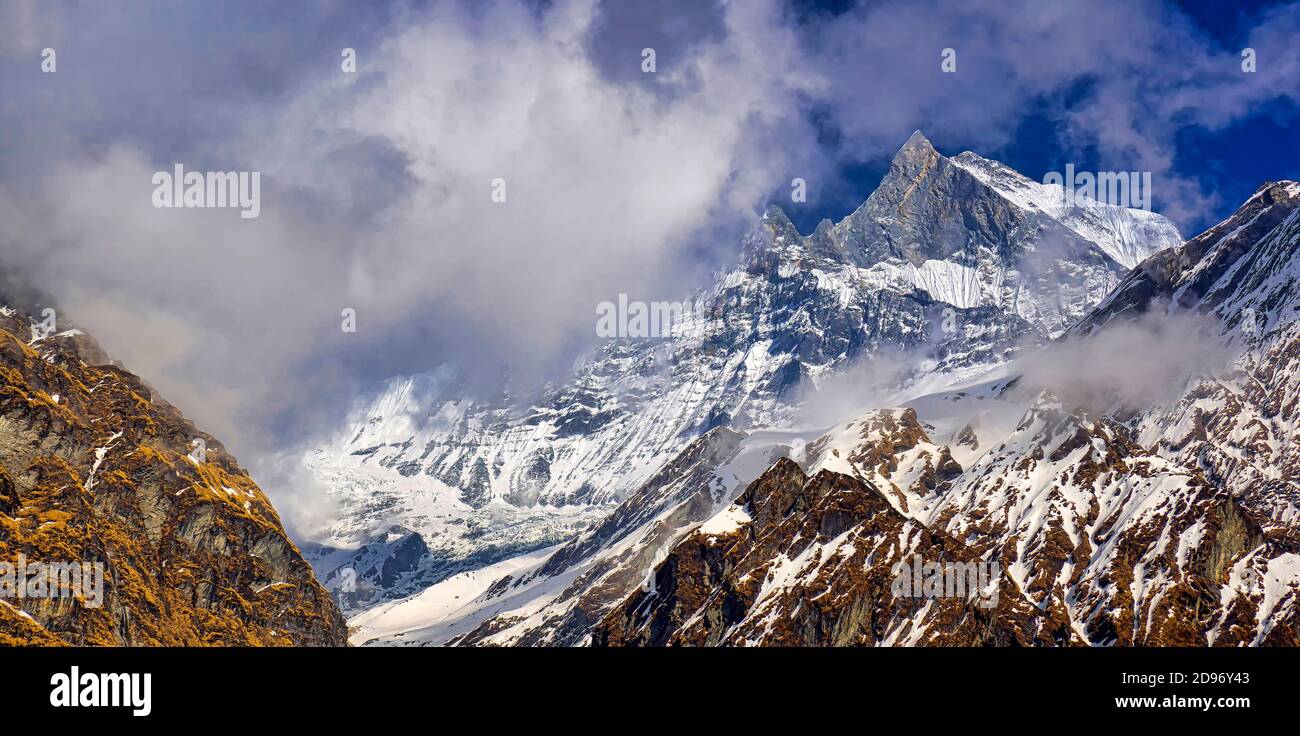 Machapuchare Holy Mountain, Fish Tail, Machapuchare Base Camp Area ...