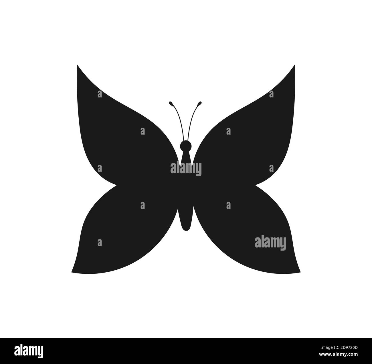 Butterfly shape icon. Vector illustration Stock Vector Image & Art - Alamy