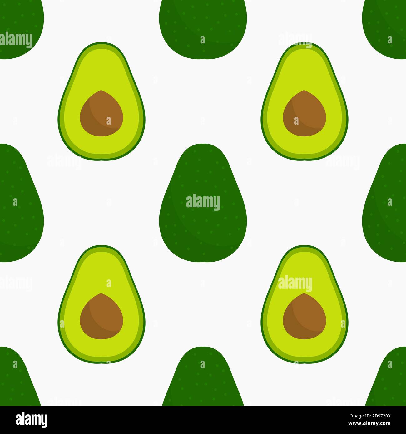Avocados fruits seamless pattern. Vector illustration Stock Vector Image & Art - Alamy