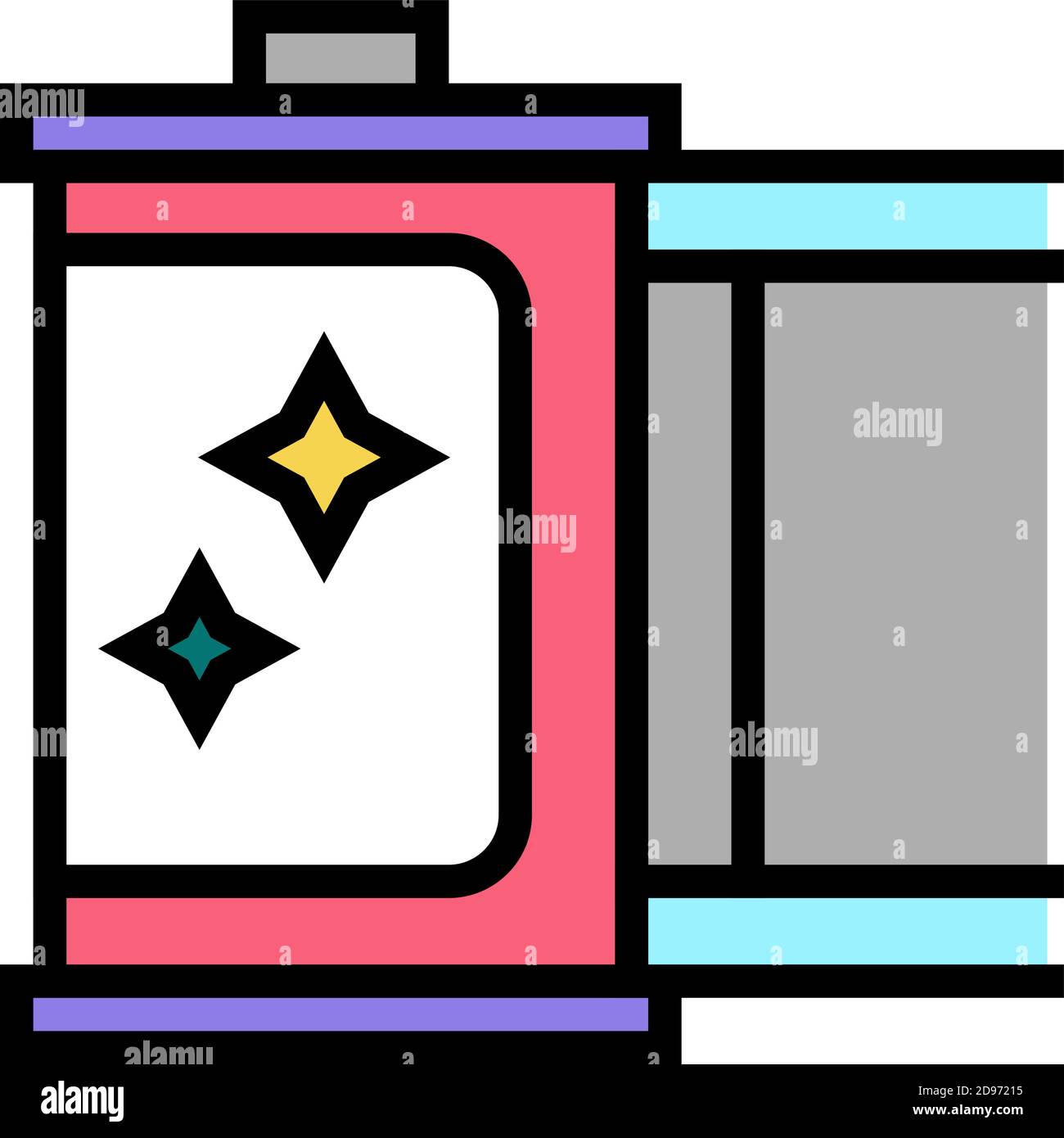 photo camera roll color icon vector illustration Stock Vector Image ...