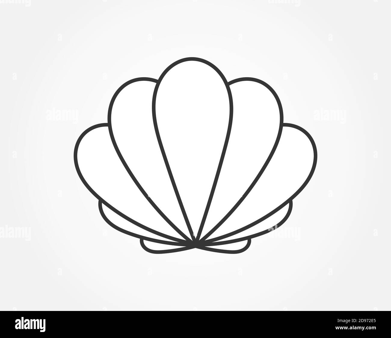 Sea shell symbol icon. Vector illustration Stock Vector Image & Art - Alamy