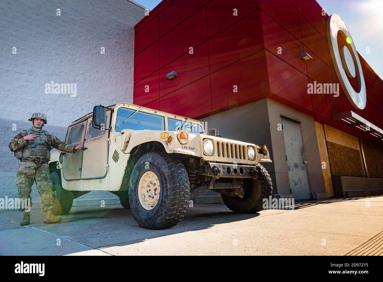Philadelphia, USA. November 11, 2020. The Pennsylvania National Guard ...
