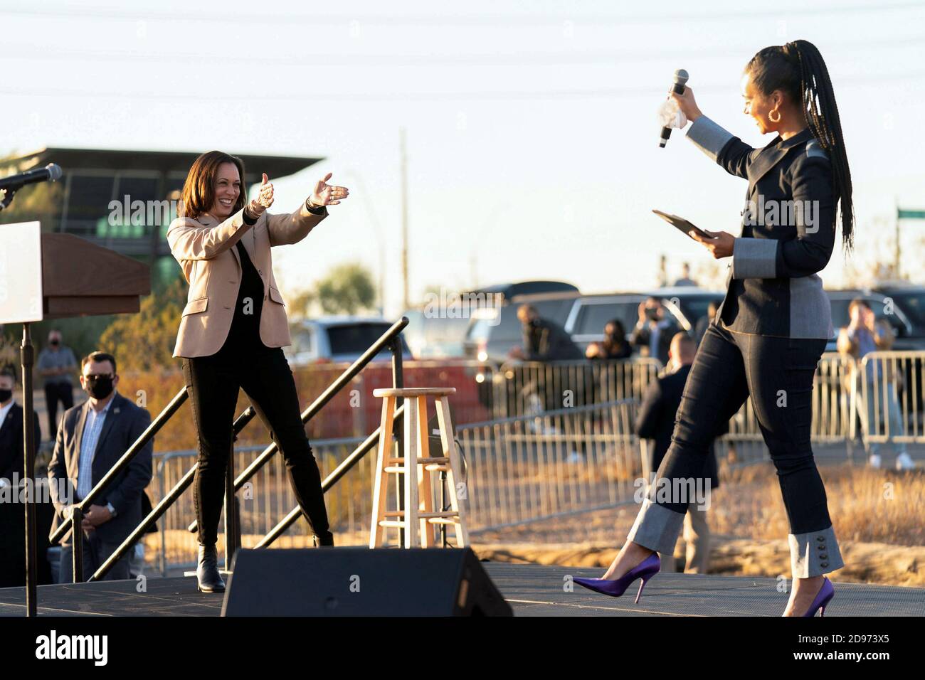 PHEONIX, ARIZONA, USA - 28 October 2020 - Kamala Harris at the GOTV ...
