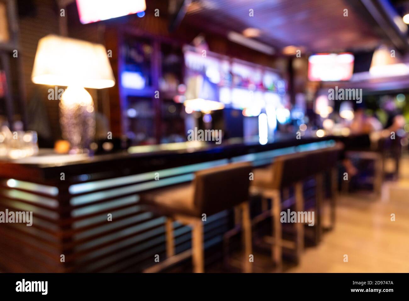 Perspective view of drunk person with blurred vision in bar Stock Photo ...