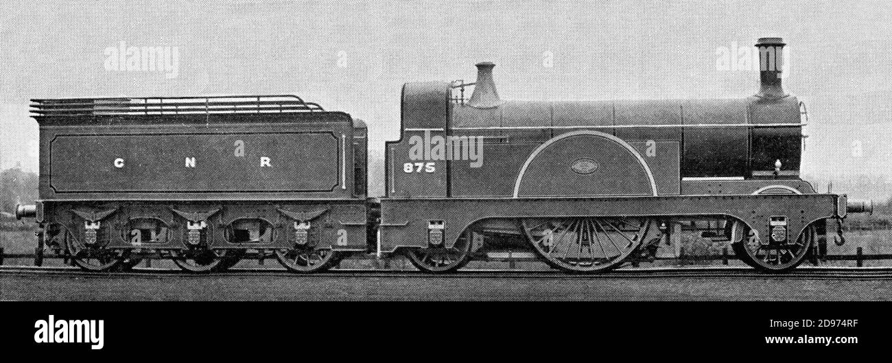 19th Century photograph of a great Northern Express Locomotive ...