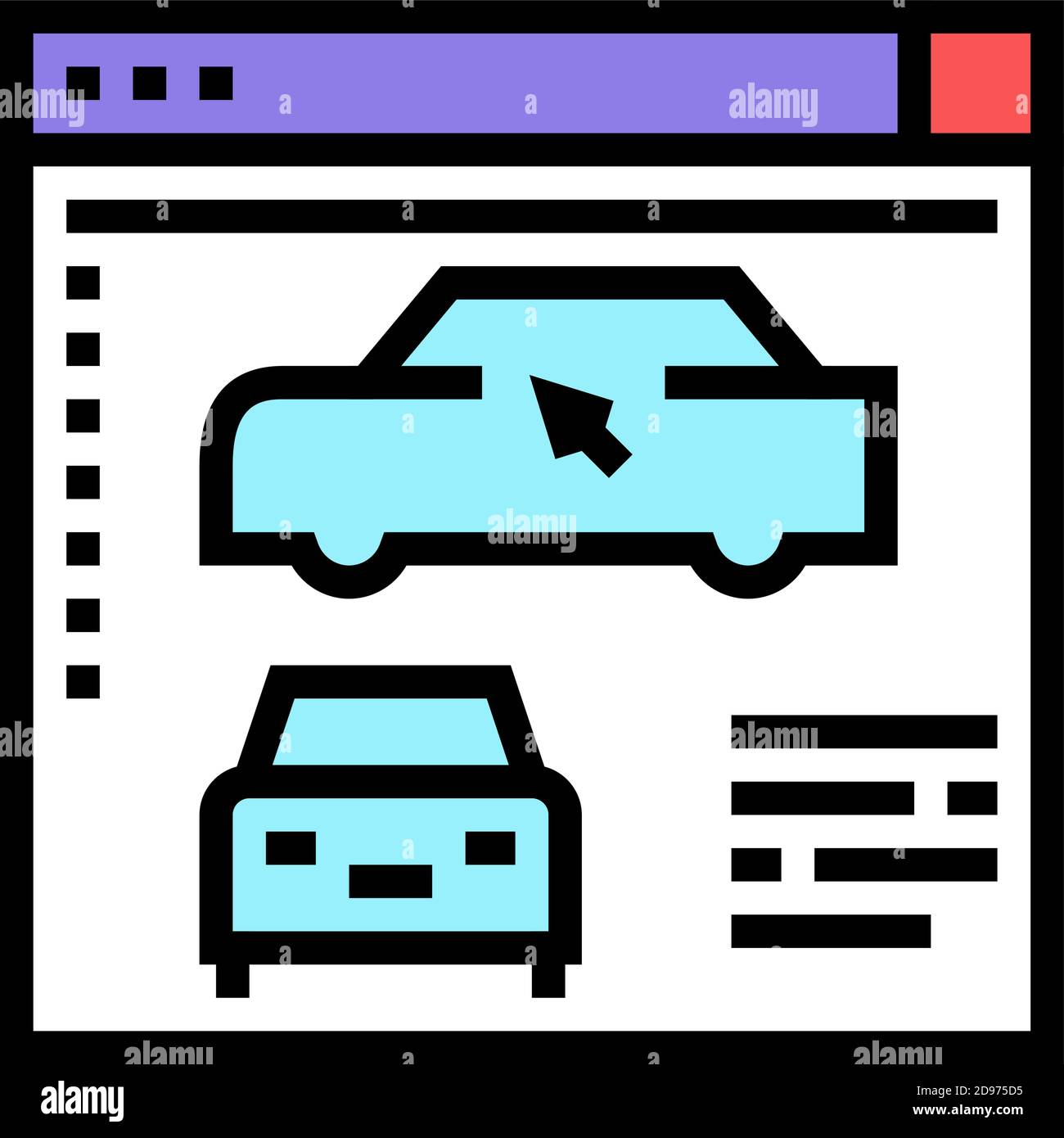 car modeling program color icon vector illustration Stock Vector Image ...