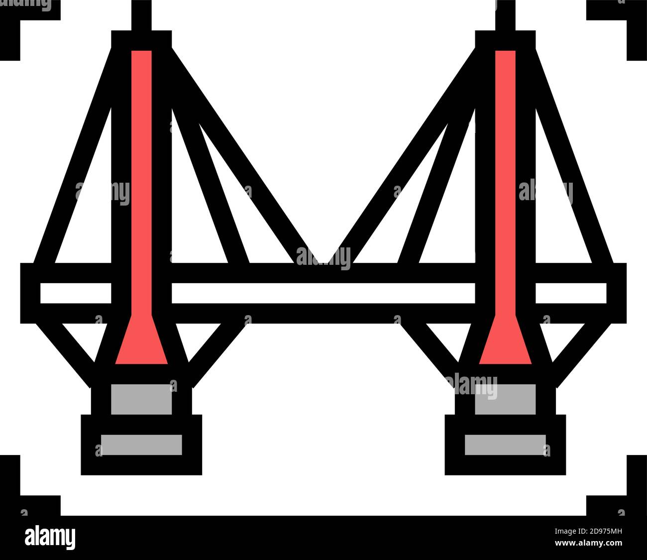 bridge modeling color icon vector illustration sign Stock Vector Image ... bridge modeling color icon vector illustration sign Stock Vector Image ...