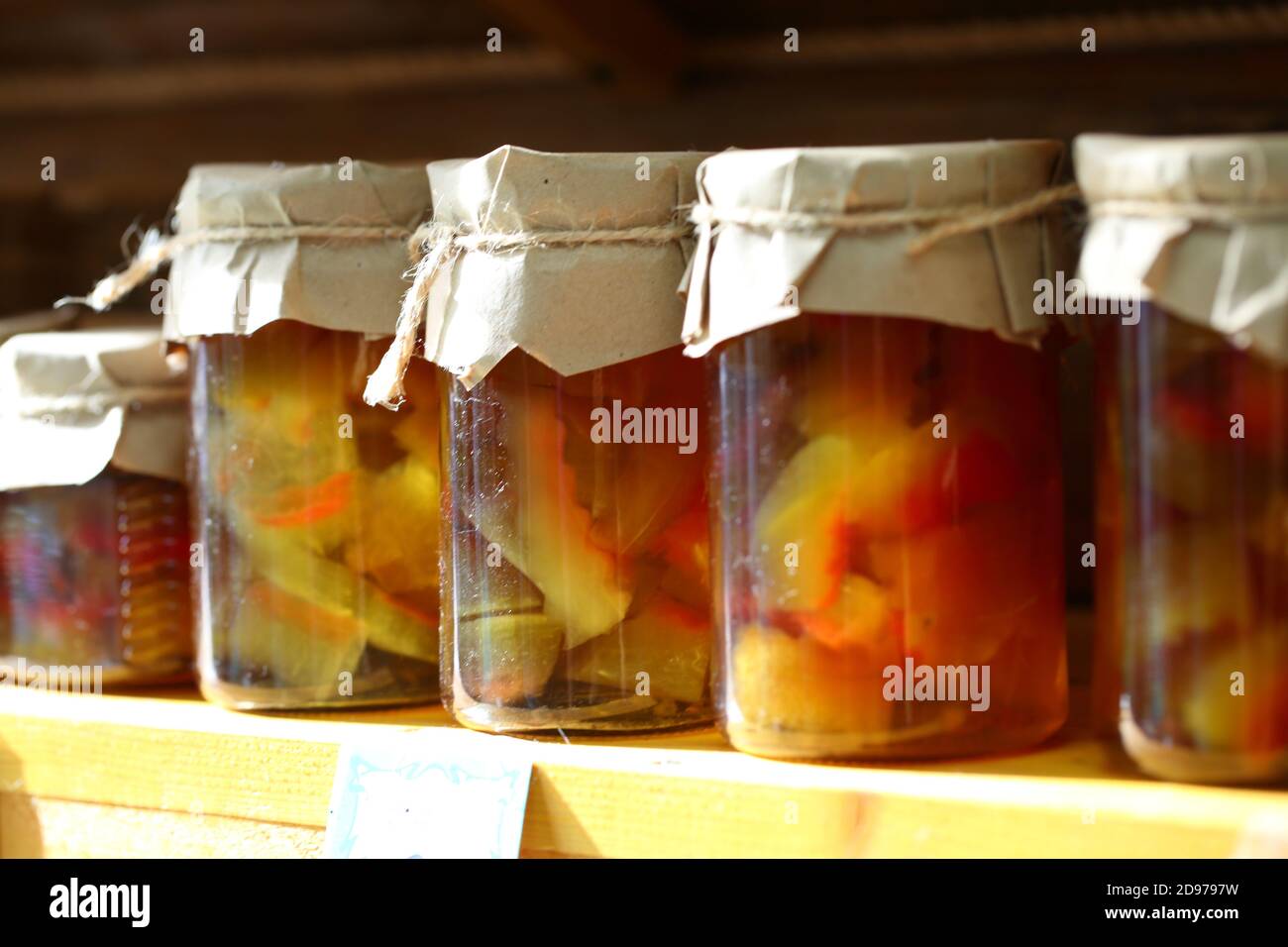 Sale of jam in the store Stock Photo - Alamy