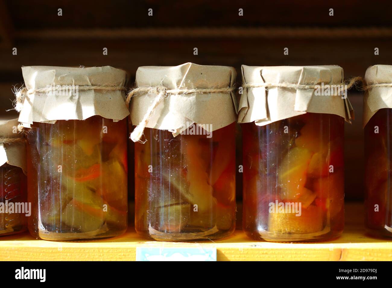 Sale of jam in the store Stock Photo - Alamy